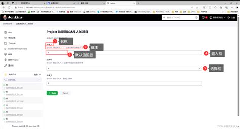 Jenkins定时构建自动化五：手动定时构建执行本地运行代码需要传参jenkins手动构建 Csdn博客