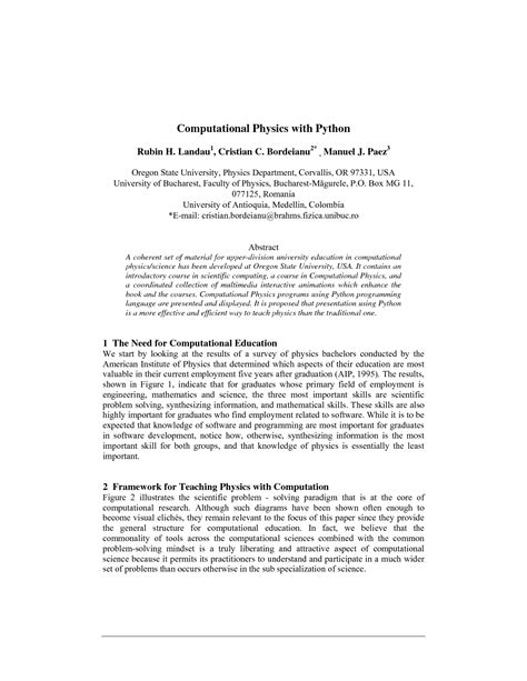 SOLUTION Computational Physics With Python Studypool