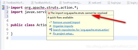 The Import Orgapachestruts Cannot Be Resolvedthe Import Orgapachestruts2 Cannot Be Resolved