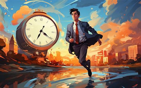 Premium Ai Image Steal Time Productivity Or Procrastination Problem