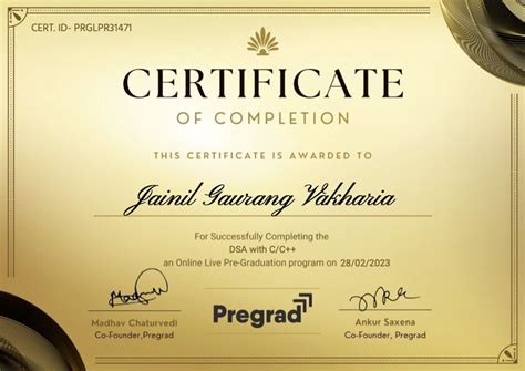 Jainil Vakharia On Linkedin Datastructures Algorithms Certification