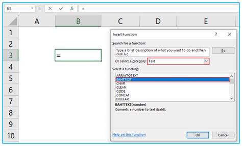 How To Use BAHTTEXT Function In Excel