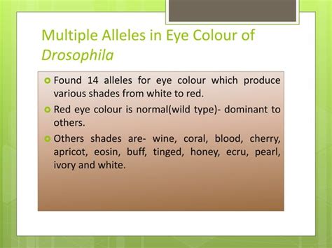 Multiple Allelism Pptx Blood Disorders Diseases And Conditions