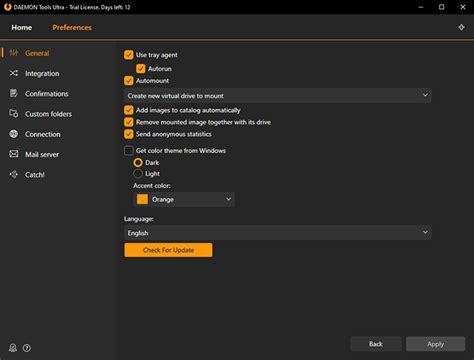 General Tab DAEMON Tools Ultra Help