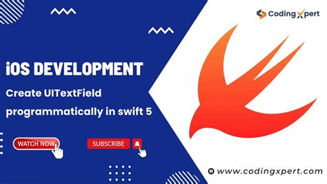create uitextfield programmatically in swift 5 xcode youtube