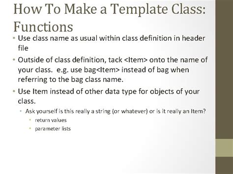 C Templates What Is A Template Templates Are