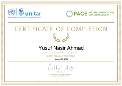 nasir yusuf ahmad on linkedin greeneconomy sustainability trade