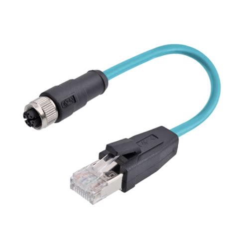 M12 Ethernet Connector Ethernet Cable M12 To Rj45 Cable Adapter X Coded D Coded