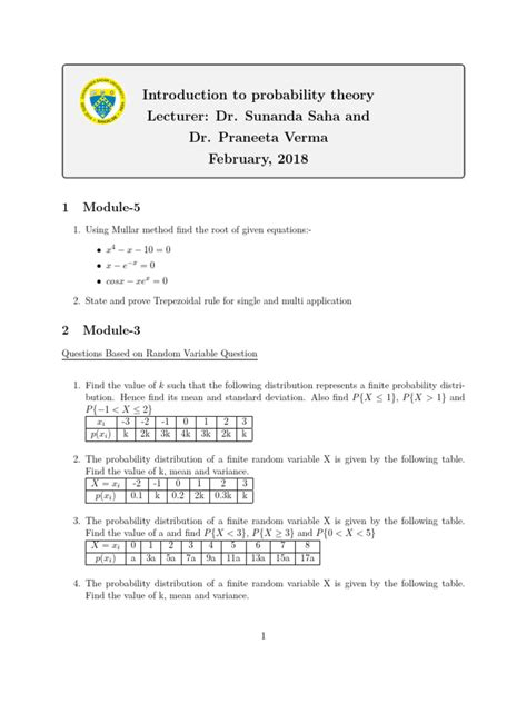 Probability Questions Pdf