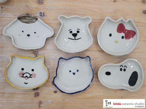 빚다 성북점 캐릭터접시만들기 원데이클래스 도자기체험 일일체험 커플그릇만들기 산리오접시 카카오프렌즈접시 네이버 블로그