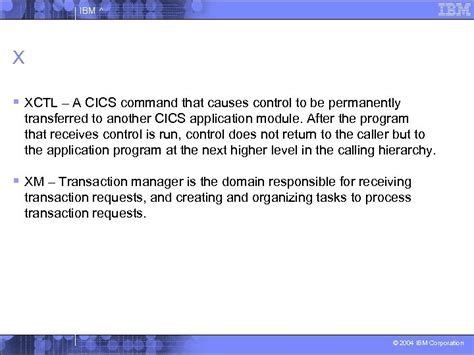 IBM Glossary Introduction To CICS Transaction