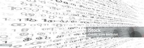 컴퓨터 바이너리 코드 1 0 미니멀한 스타일의 흑백 패턴 이진 번호로 만들어진 컴퓨터 암호입니다 벡터 드로잉 흰색 배경에 격리