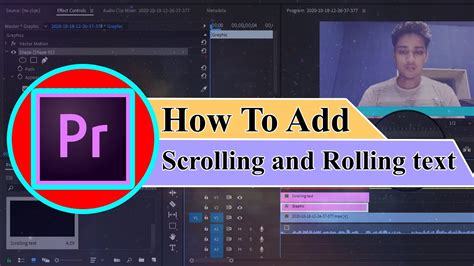 How To Add Scrolling And Rolling Text With Adobe Premiere Pro 2020 Youtube