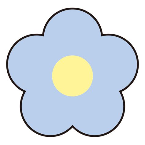 シンプルなピンクの花の無料フリーイラスト かわいい手描きの無料素材「てがきっず」保育園・小学校・介護施設にぴったりのフリー素材イラスト