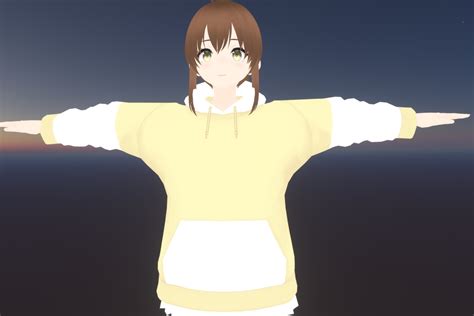 Cute Anime Girl Game Ready Low Poly 3d Model Ena 3d 캐릭터 Unity