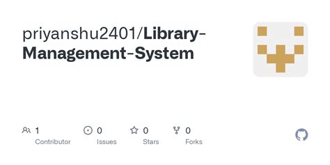 GitHub Priyanshu Library Management System