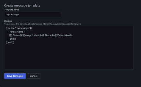 Grafana Alerts Message Templating 《grafana V84 Documentation》 书栈网 · Bookstack