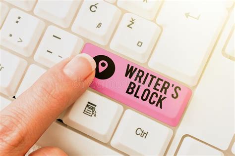 Hand Writing Sign Writer S Is Blockcondition Of Being Unable To Think