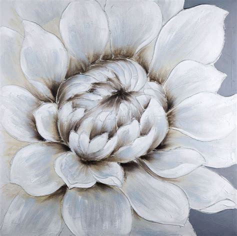 Купить картину Абстрактная картина белого бутона Damina Plus