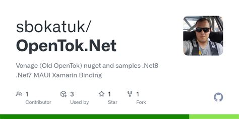 GitHub Sbokatuk OpenTok Net Vonage Old OpenTok Nuget And Samples