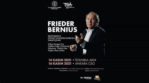 Dünyaca ünlü Maestro Frieder Bernius Akmde Konser Verecek Sanat Haberleri