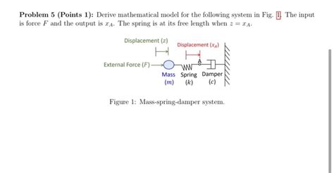 solved problem 5 points 1 derive mathematical model for