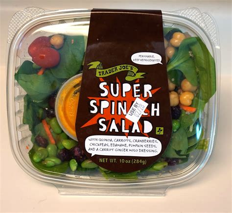 exploring trader joe s trader joe s super spinach salad
