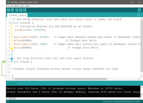 Tutorial 1 Blink Robokarsa