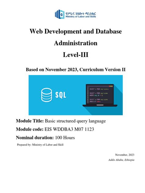 tm07 using basic structured query language pdf databases relational database