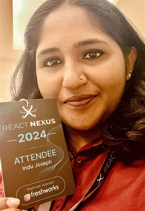 Indu Joseph On Linkedin Reactnexus Reactnexus2024 Techconferences