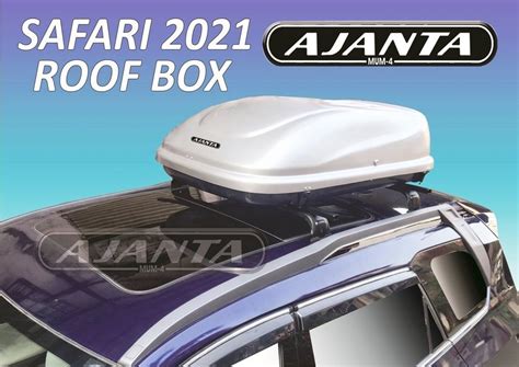 Aerodynamic Silver Tata Safari 202122 Roof Box Cargo Box Water