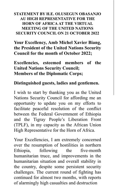 Kassa Hailemariam On Twitter Obasanjo Biafra Along With Faki