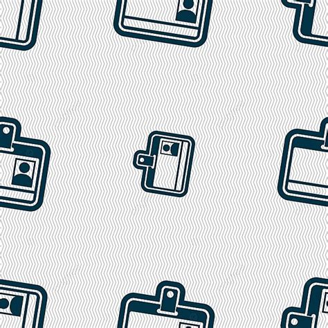 Geometric Texture Seamlessly Repeated In A Vector Id Card Icon Sign Pattern Vector Information