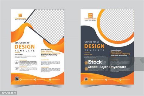 연례 보고서 브로셔 전단지 프리젠 테이션 전단지 잡지 A4 크기를위한 주황색 및 검은 색 표지 디자인 표지 템플릿 디자인 벡터
