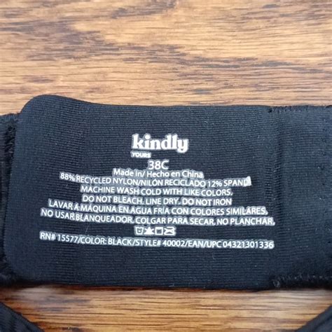 Kindly Intimates And Sleepwear Nwt Kindly Padded Underwire Bra 38c