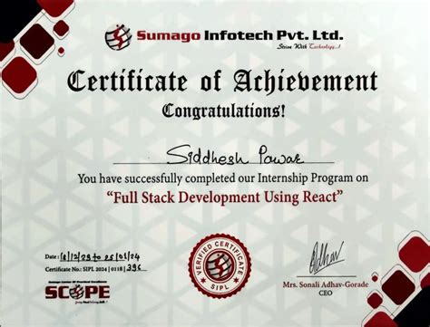 Siddhesh Pawar On Linkedin Fullstackdeveloper Reactjs