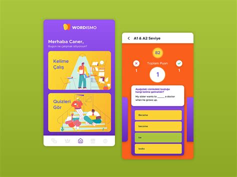 English Language Learning Quiz App On Behance