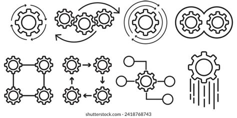 Agile Process Gear Arrow Circle Cycle Stock Vector Royalty Free 2503696017 Shutterstock
