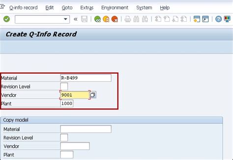 Sap Qm Quality Info Records