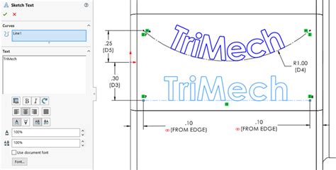 Modeling Text In Solidworks