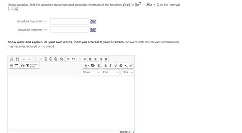 Solved Using Calculus Find The Absolute Maximum And Chegg Com