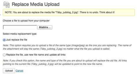enable media replace wordpress plugin