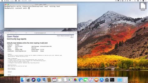 Defaults Command Bug On Macos 10133 High Sierra Youtube