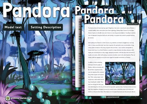 Year 5 Model Text Setting Description Pandora Grammarsaurus