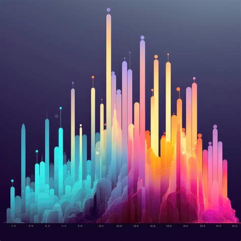 Premium Photo Generated Illustration Financial Graph And Bar Chart