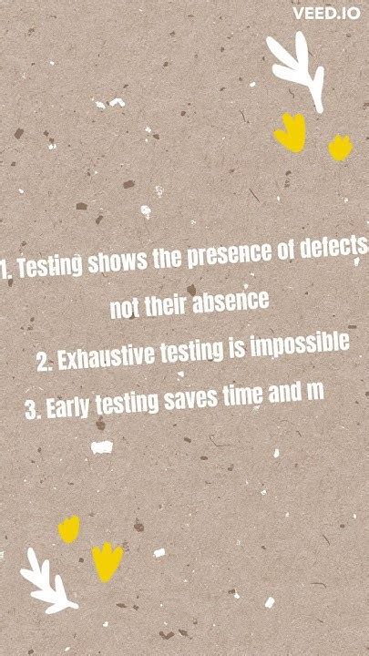 What Are The Seven Testing Principles Seven Testing Principles