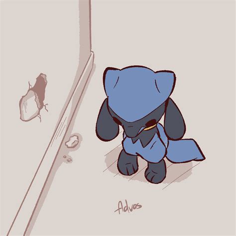 Riolu Pokemon Drawn By Advos Danbooru