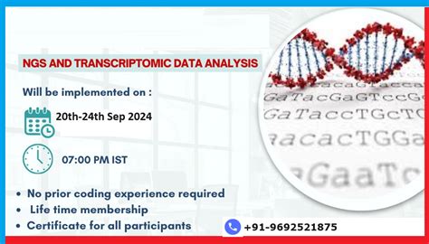 5 Day International Virtual Workshop On Ngs And Transcriptomic Data