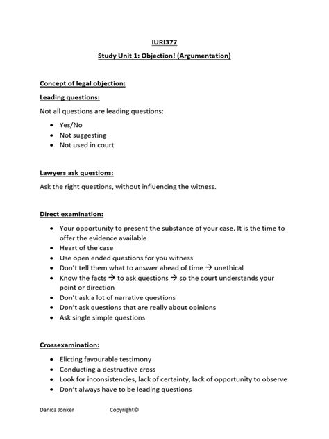 Study Unit 1 Pdf Fallacy Argument
