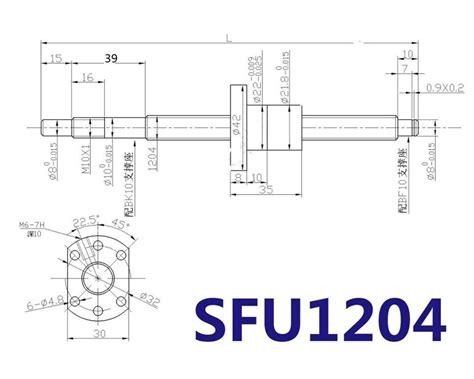 Ballscrew Sfu1204 Sfu1605 Sfu2005 Sfu2505 End Machine And Support